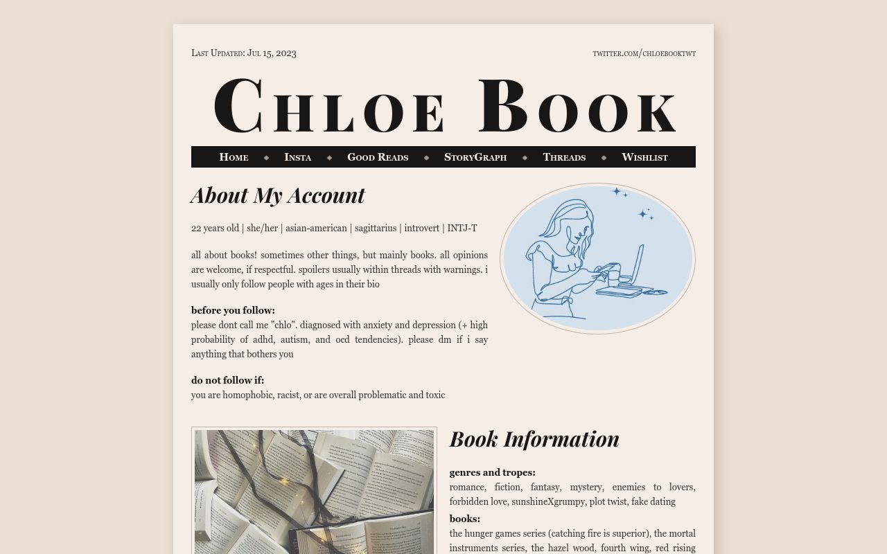 Chloe Book Twt